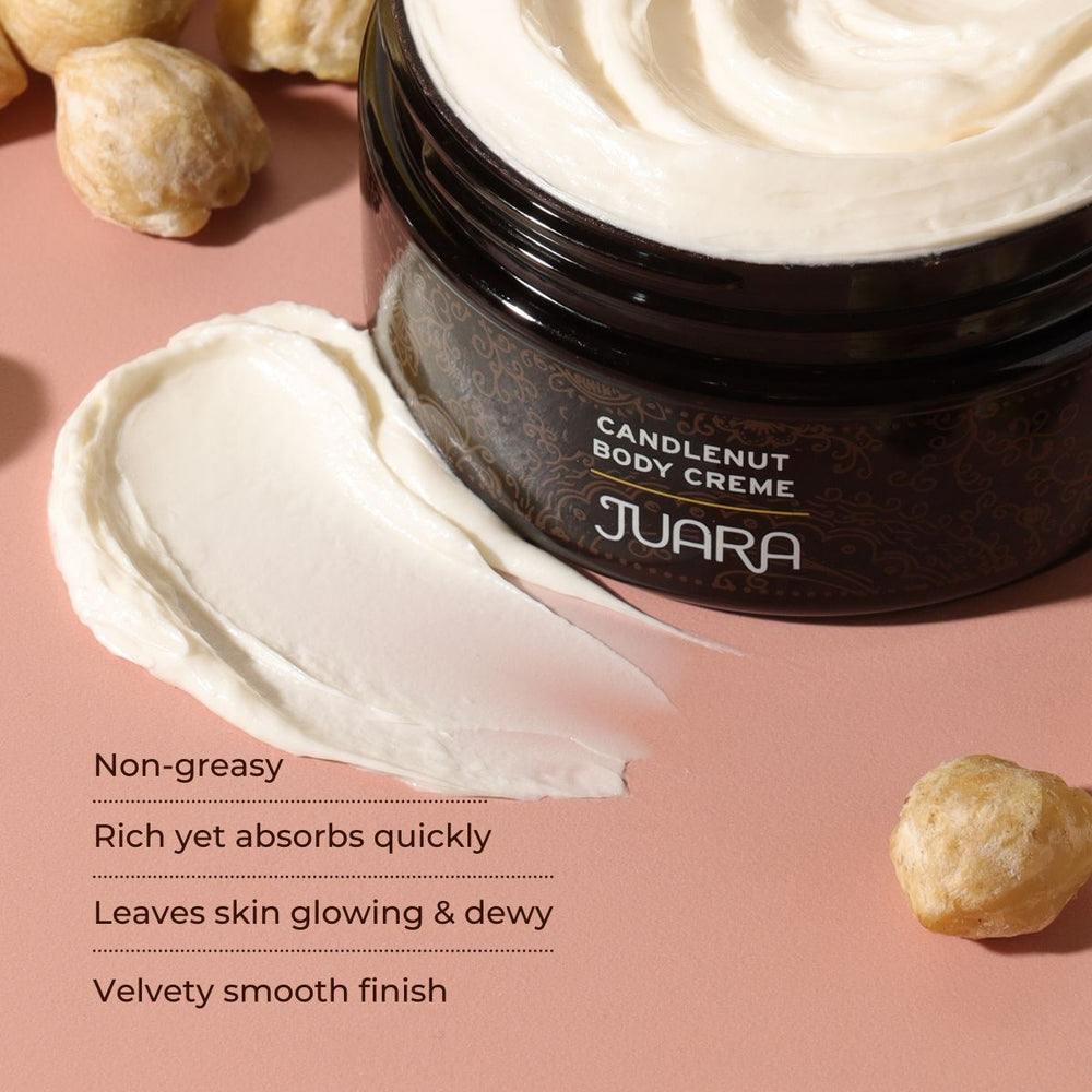 Candlenut Body Crème, 7.5 oz | Ultimate Body Moisturizer for Dry Skin – JUARA Skincare