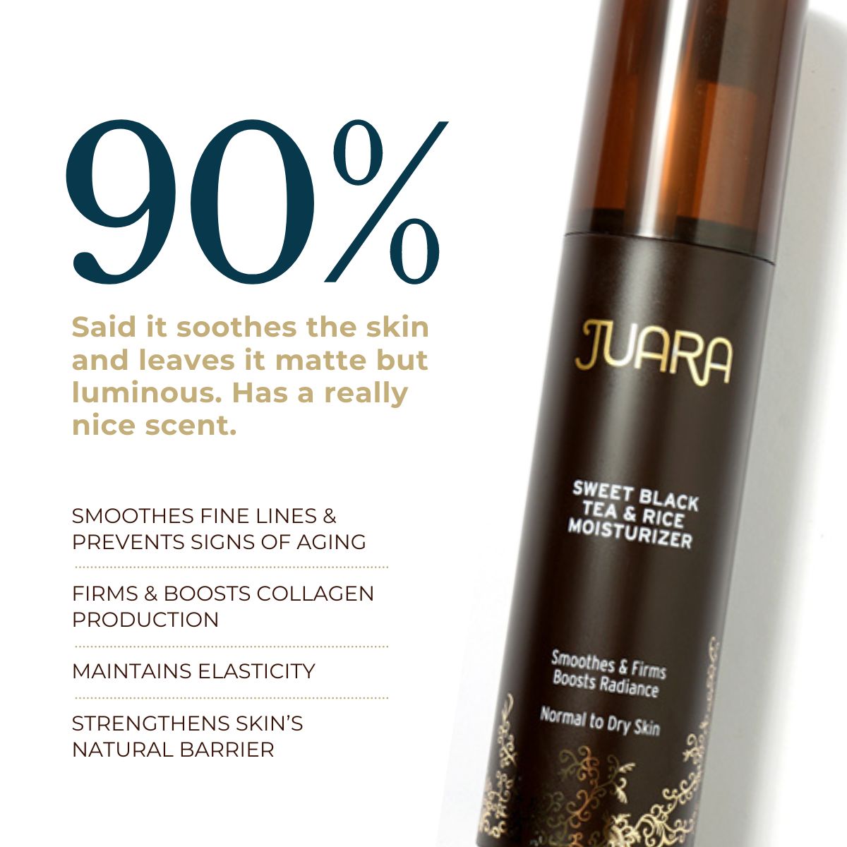 Moisturizer for Facial Skin Infused With Black Tea & Rice Bran Oil – JUARA Skincare